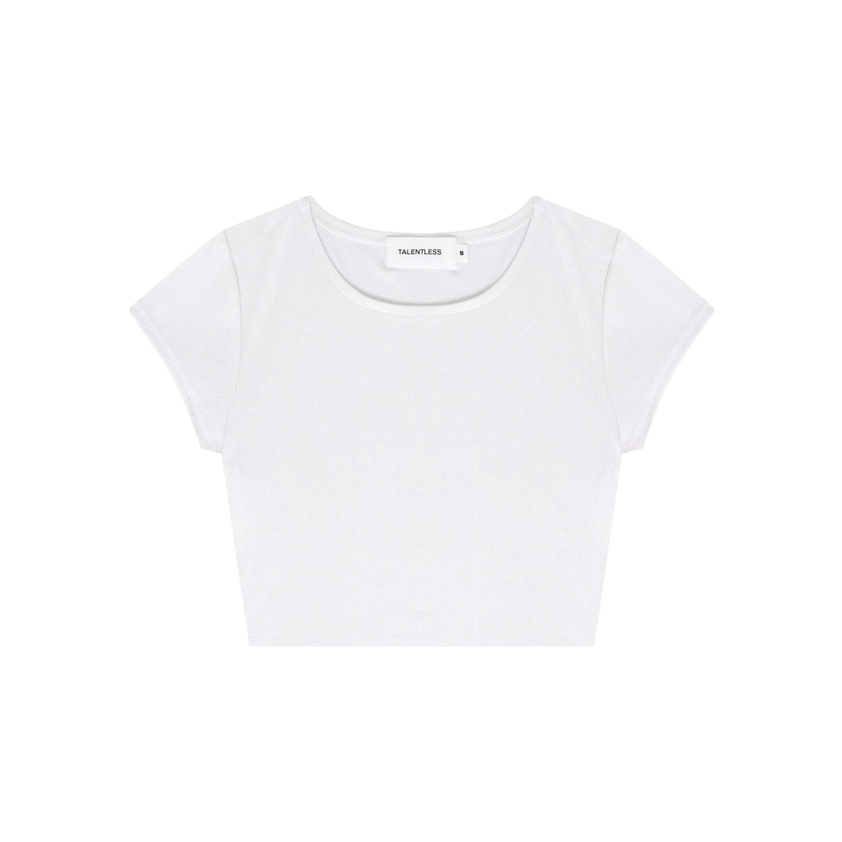 Talentless | Women's Raw Hem Crop Baby Tee